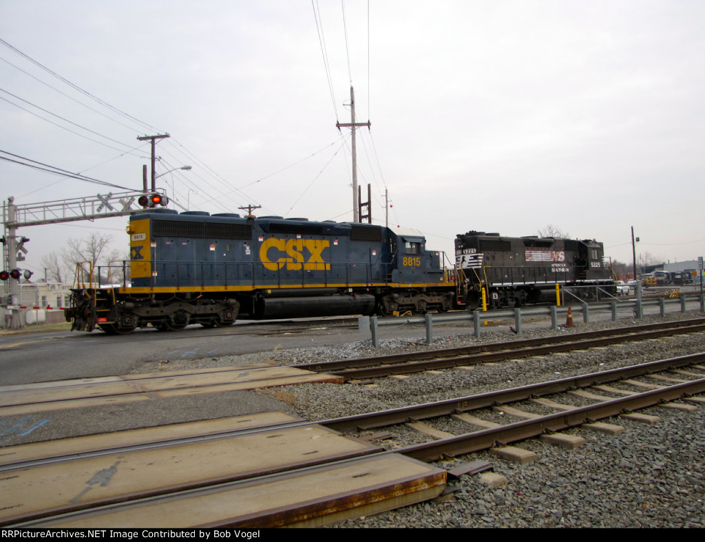 CSX 8815 and NS 5225